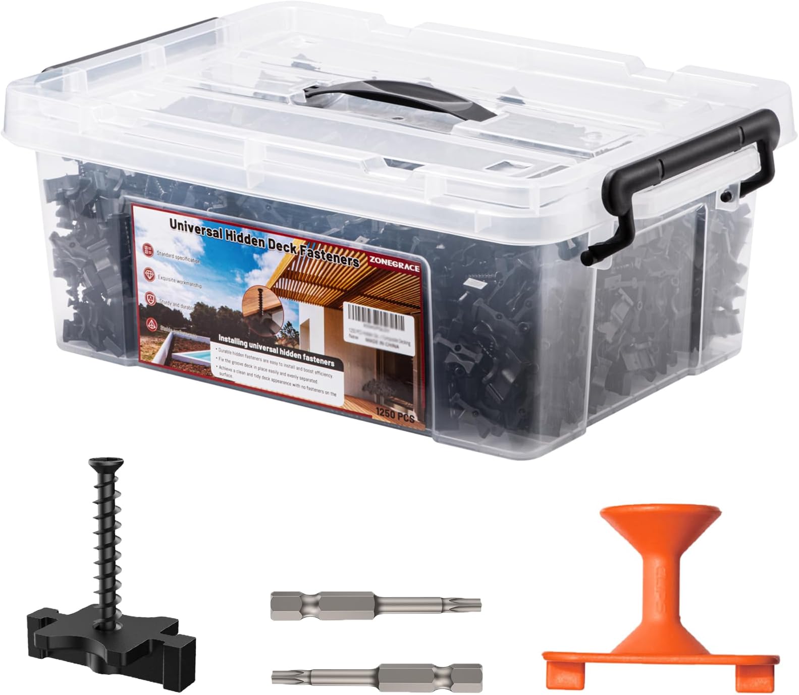 Amazon.com: Simpson Strong Tie EB332WDR175 EB-Ty Hidden Deck Fastening ...