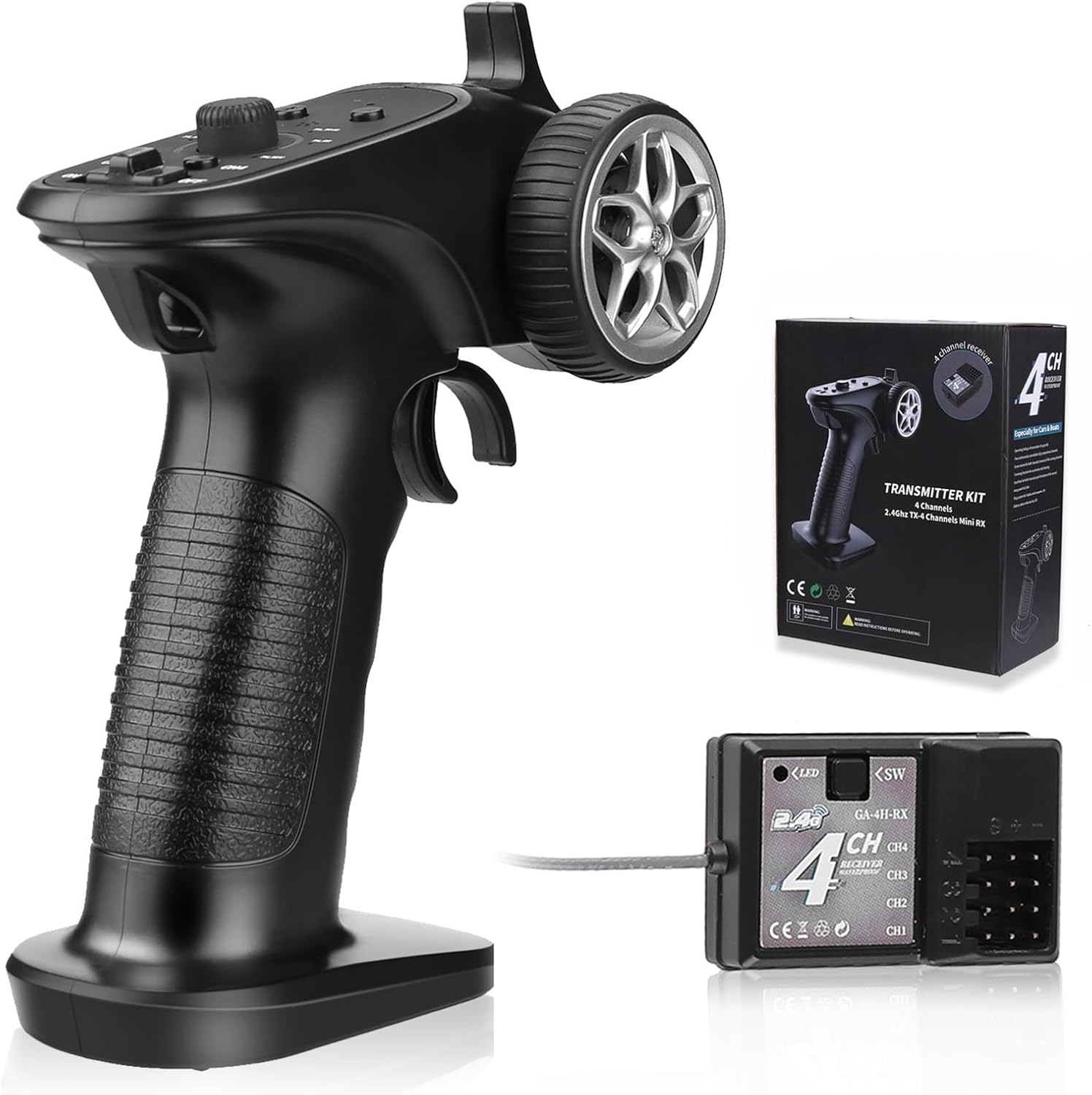 GS GOOLSKY GA-4H-TX Remote Controller, 2.4GHz RC Transmitter with 4CH ...