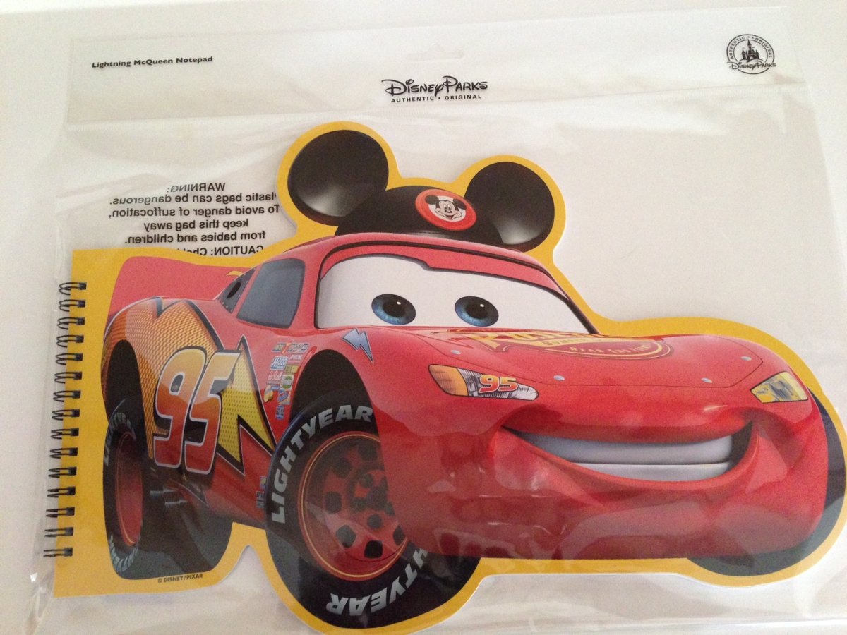 Disney Parks Cars Lightning McQueen Notepad and Coloring Book by Disney ...