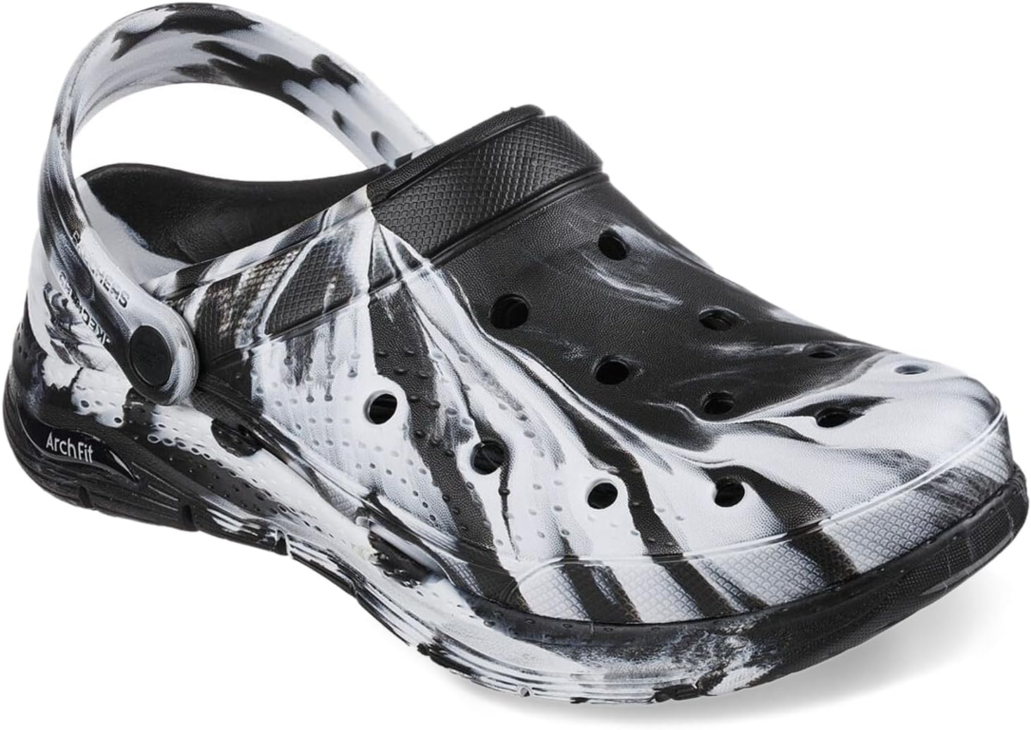 Amazon.com | Skechers Men's, Foamies: Arch Fit - Mystic Muse Clog White ...