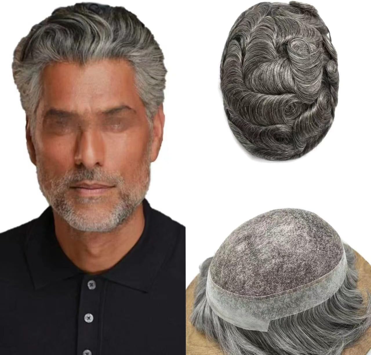 Amazon.com : Hair Wonders Toupee For Men Hair Piece Real Human Hair ...