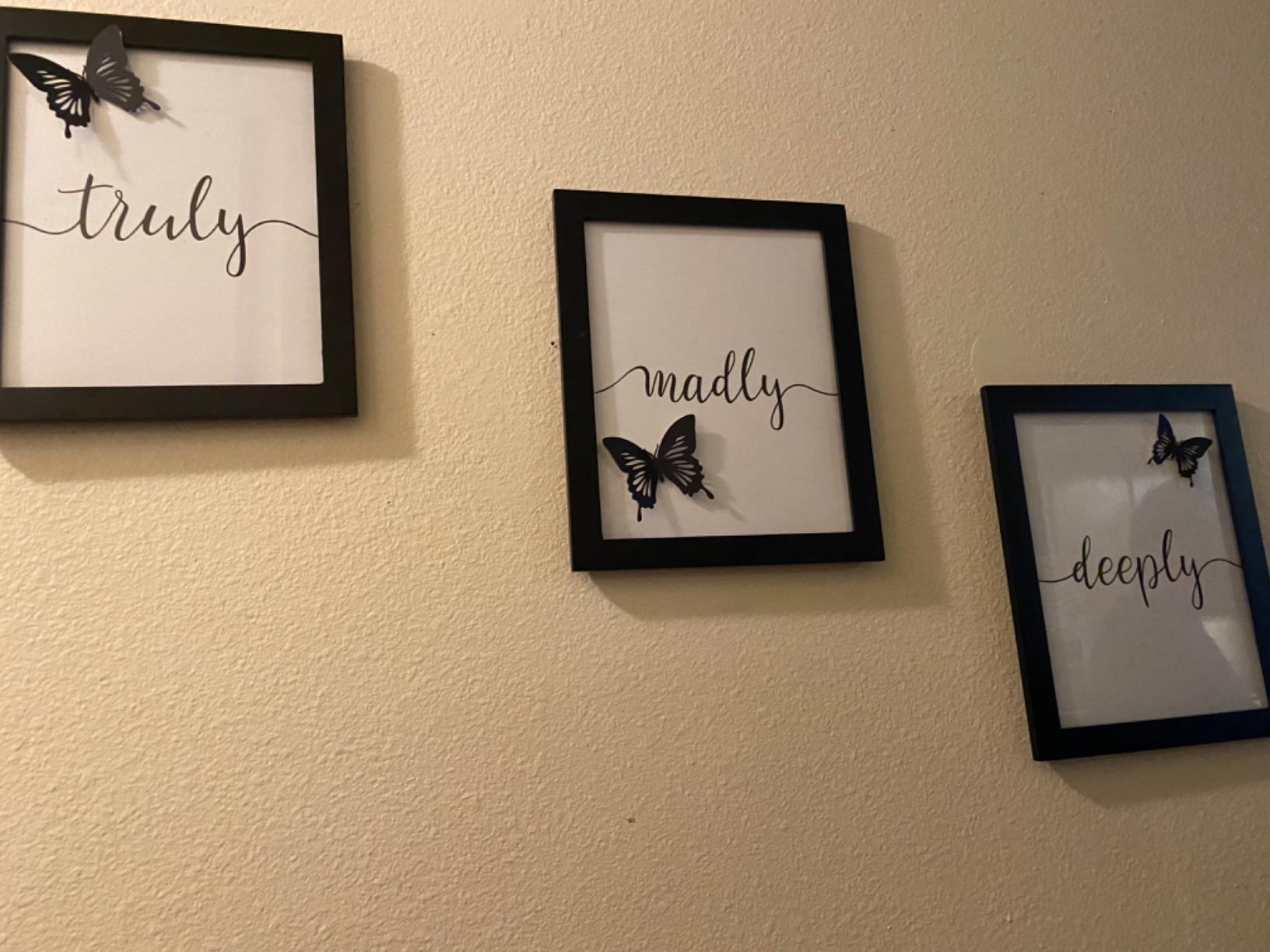 Amazon.com: Truly Madly Deeply Typography - Unframed Wall Art Prints ...