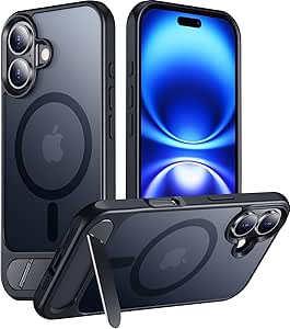 Amazon.com: Temdan Magnetic Compatible with iPhone 16 Case, [Built-in Invisible Kickstand ...