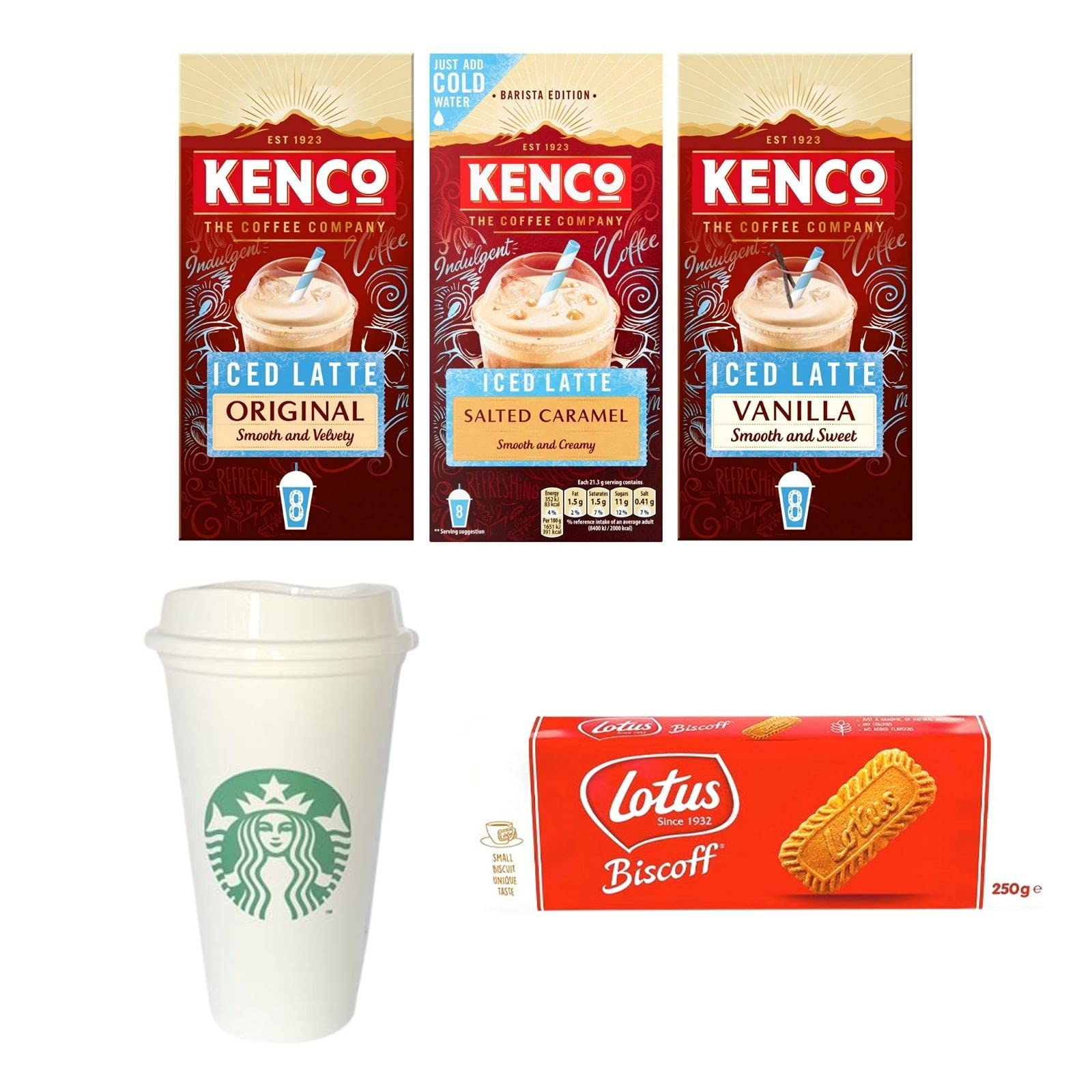Buy Iced Coffee Bundle with Starbucks Reusable Classic Cup with Lid ...