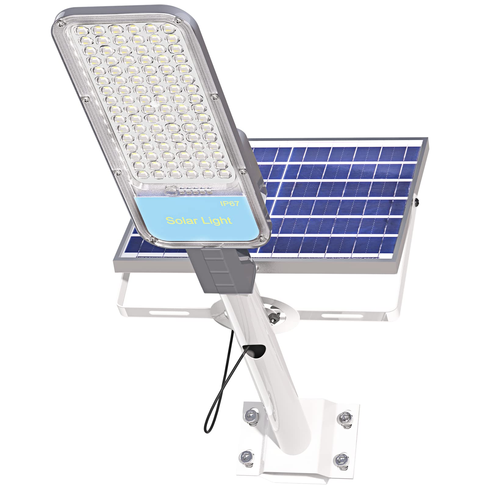 OKPRO 200W Solar Street Lights Outdoor Waterproof, 6500K 20000LM ...