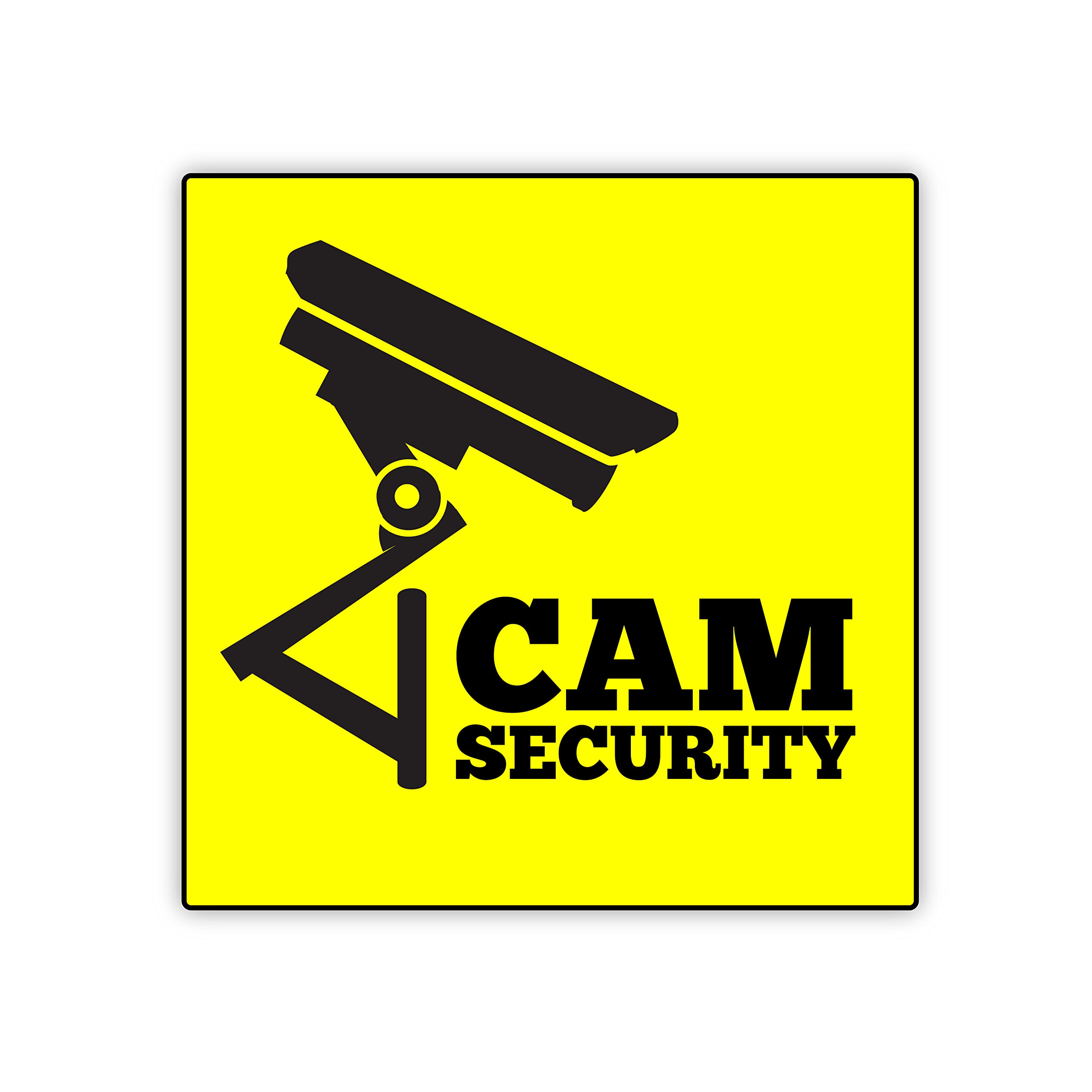 Vvwv Cam Security Cctv Surveillance Sign Board Safety And Warning ...