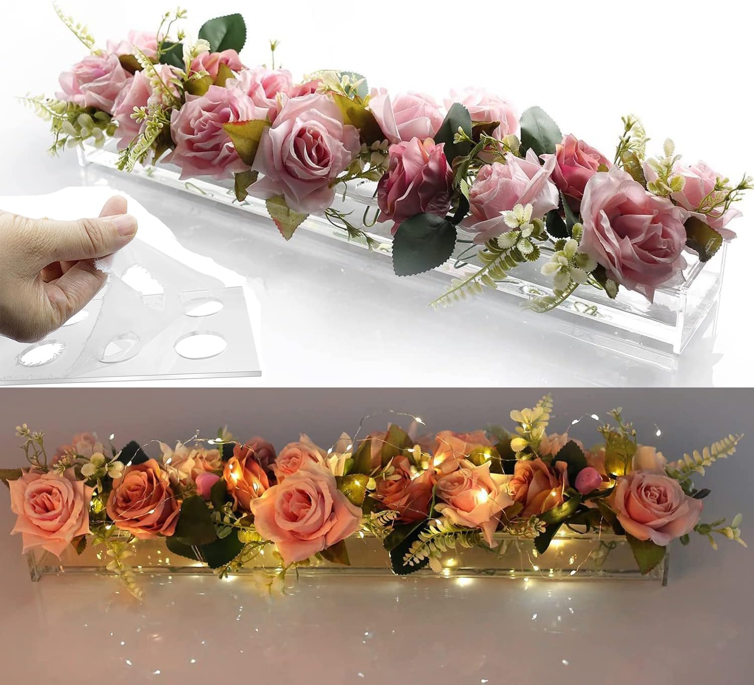 Led Centerpieces For Tables Custom Made LED Acrylic Light Up