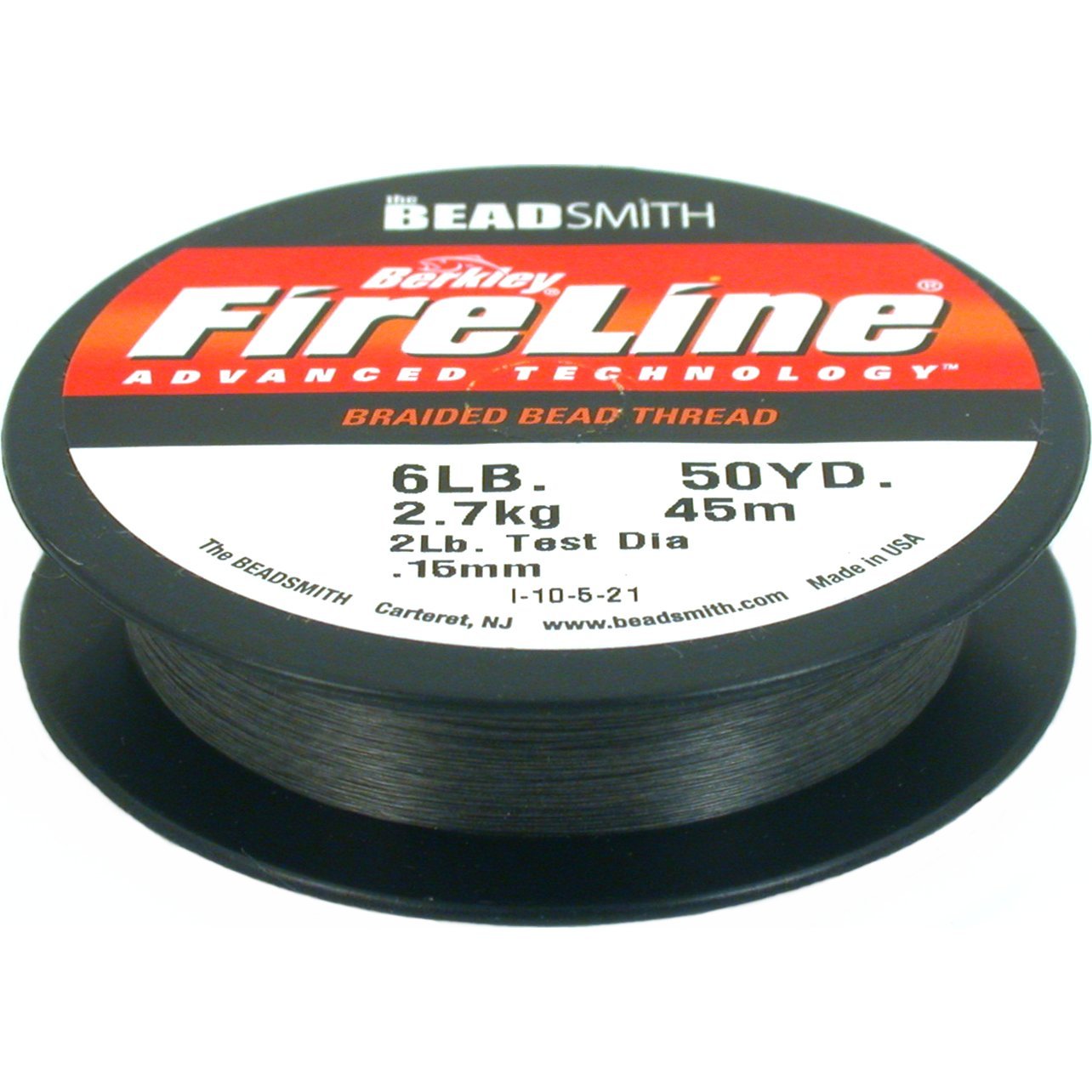 Amazon.com: Beadsmith FireLine Gray Braided Beading Thread 50yds