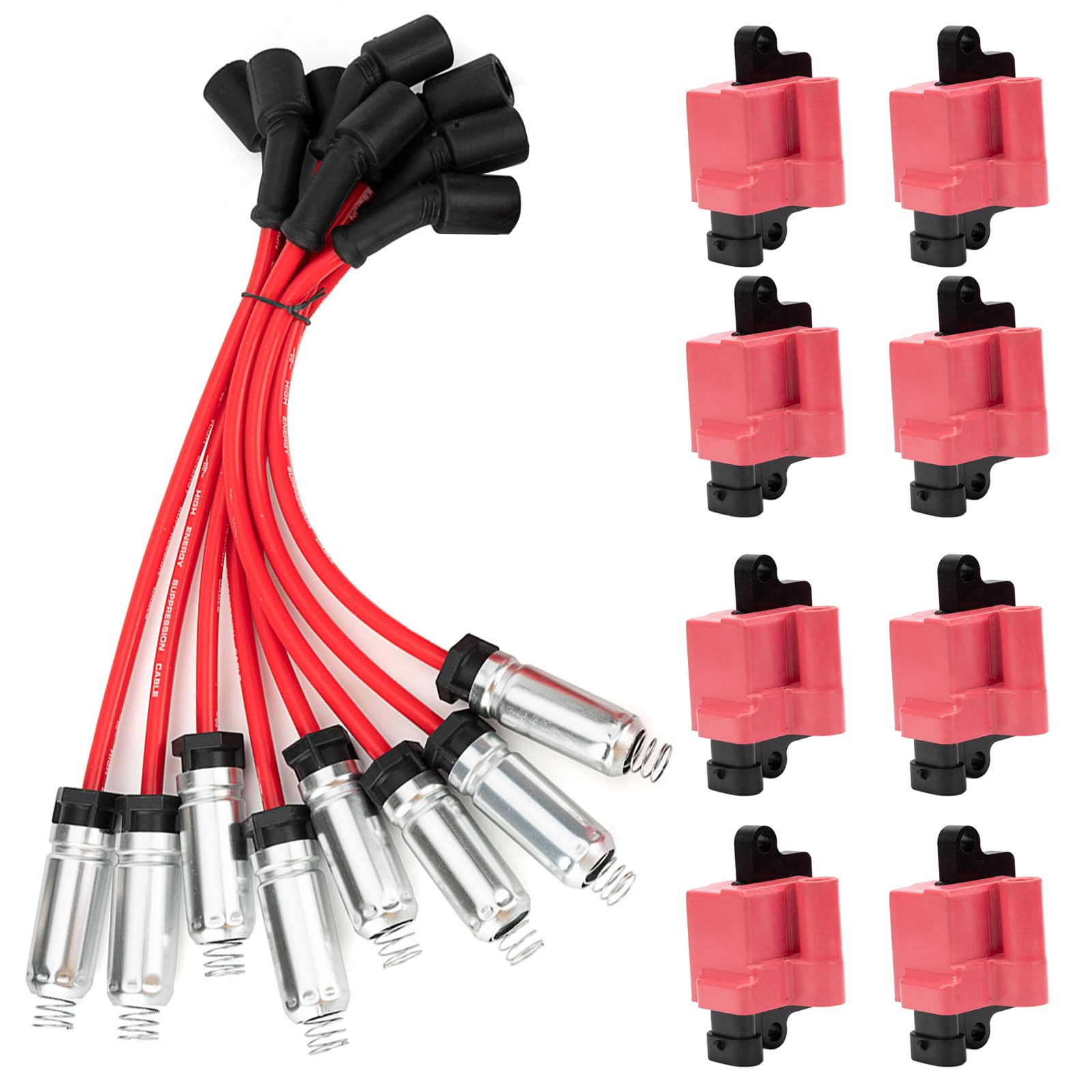 Fomiuzyignition Coil Pack Uf271 D581 And Plug Wire Kit Fit | Desertcart ...
