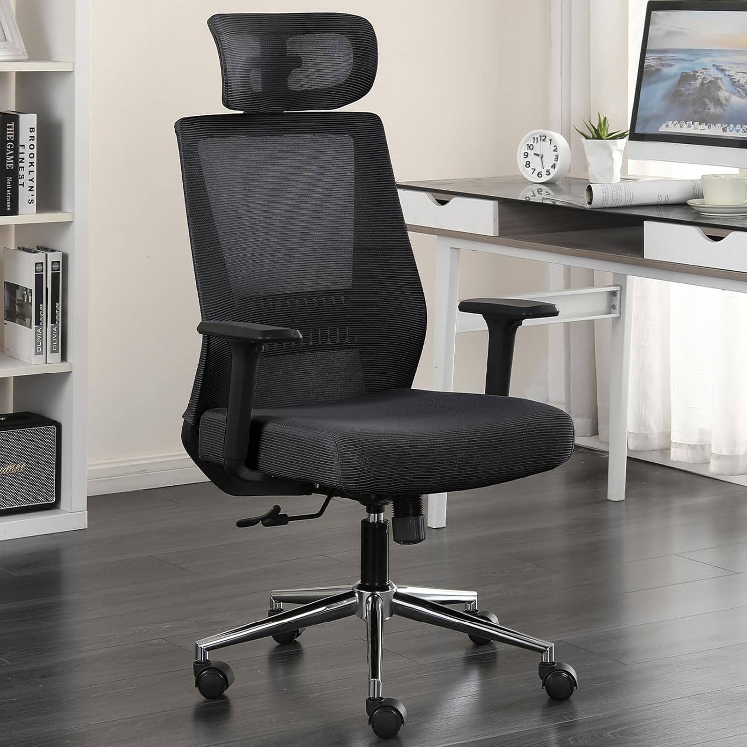 AnYu Furniture Sedia Ufficio Ergonomica, Sedia Scrivania Cameretta con Ruote, Poltrona Ufficio ...