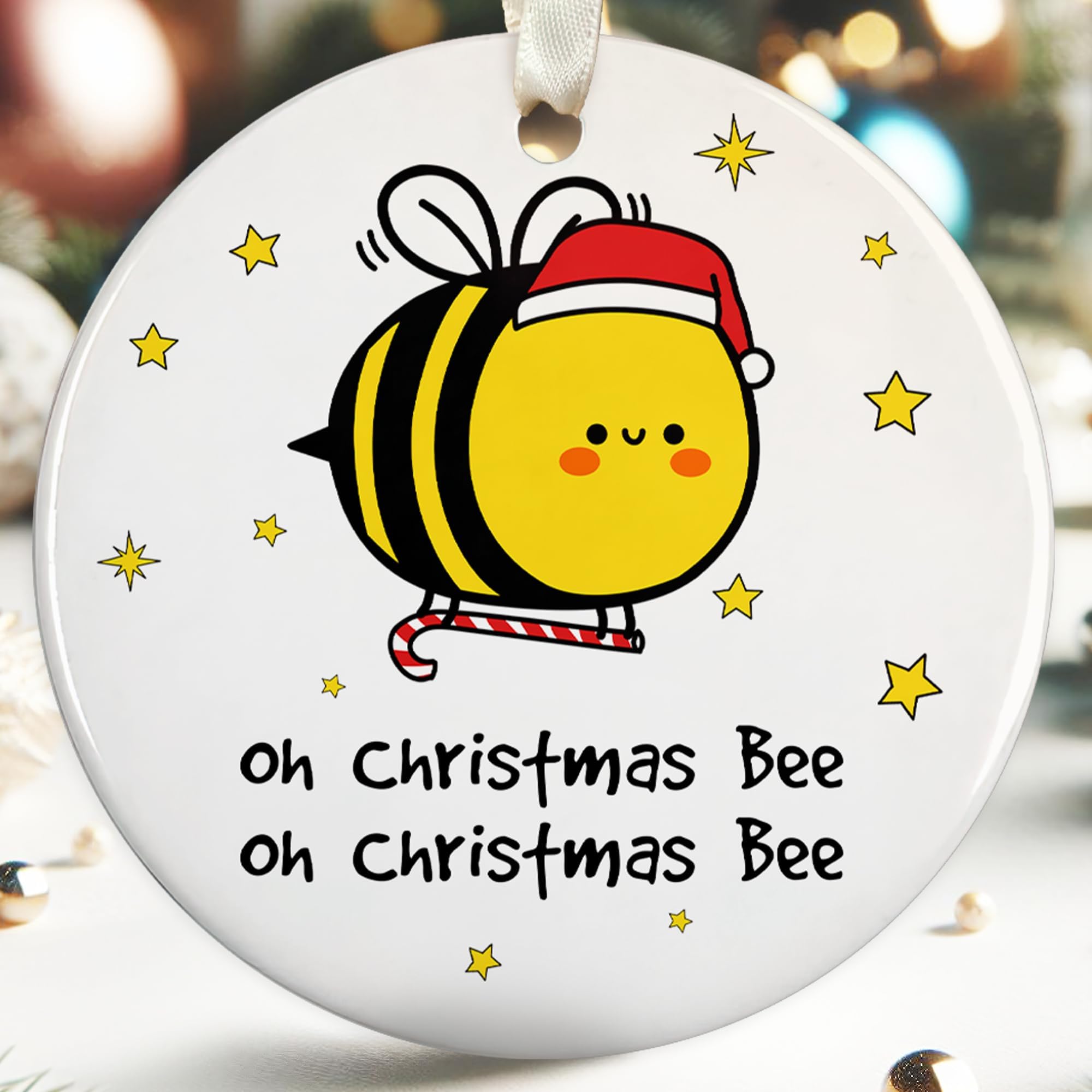 Amazon.com: Honey Bumblebee Bee Decor Christmas Tree Ornaments : Home ...