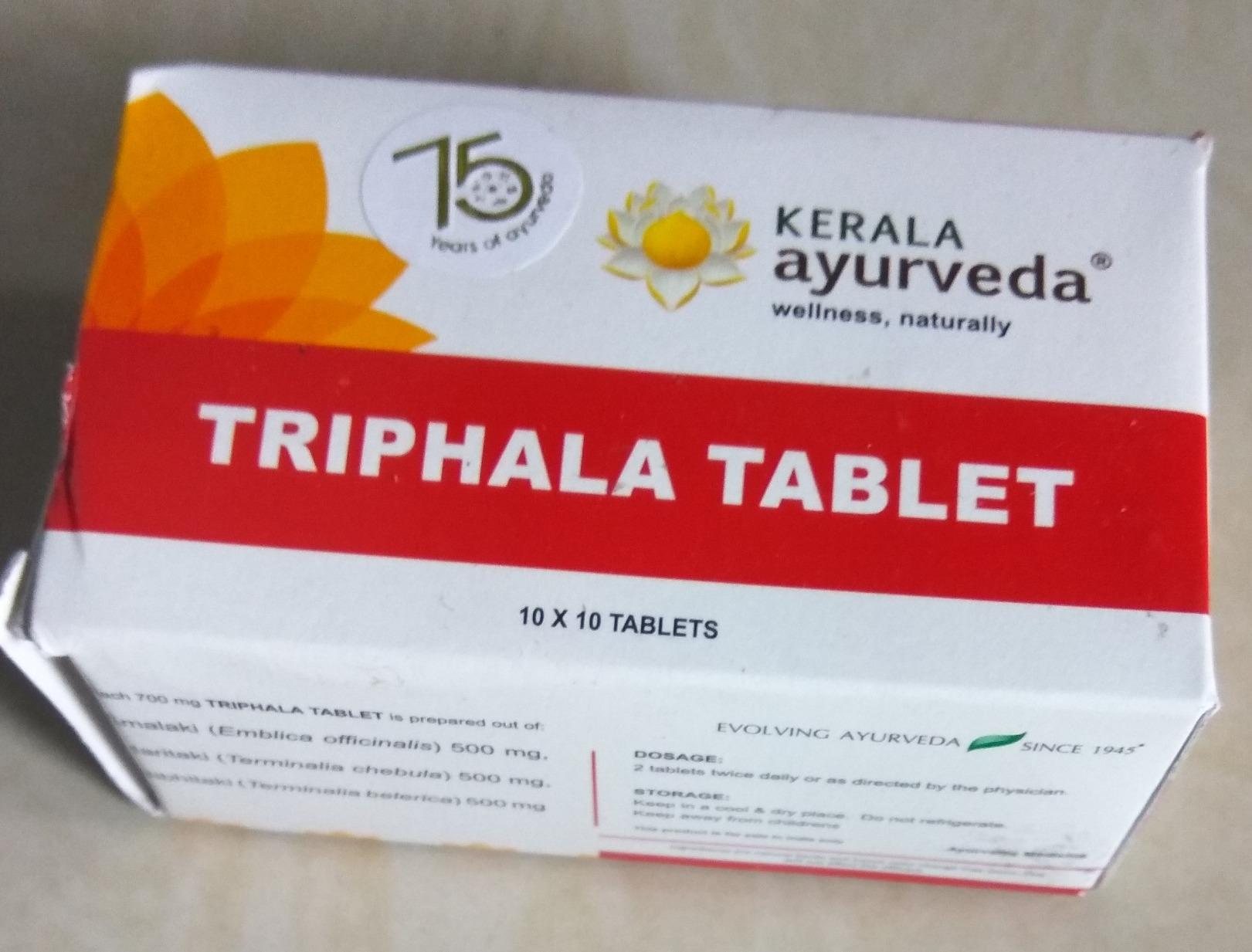 Kerala Ayurveda Triphala Tablet | Helps with Gut Health, Constipation ...