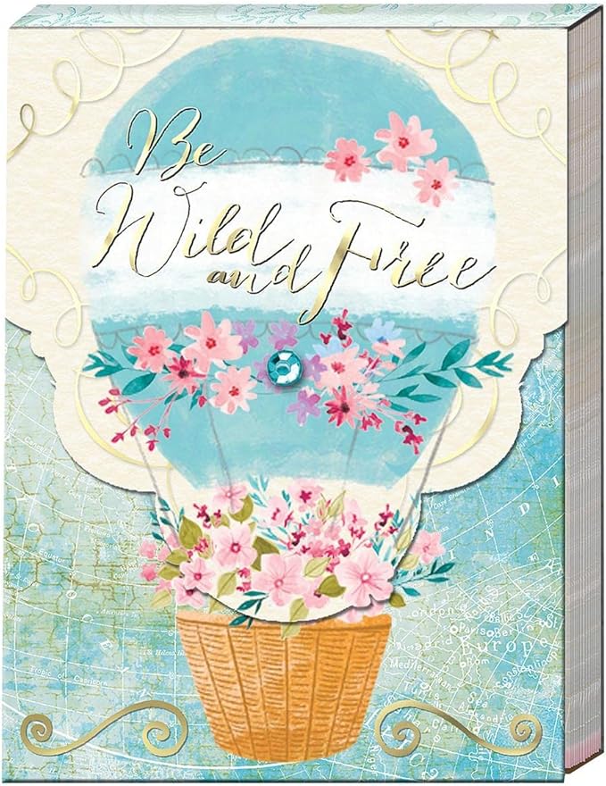 Amazon.com : Punch Studio Floral Air Balloon Pocket Notepad (44660 ...