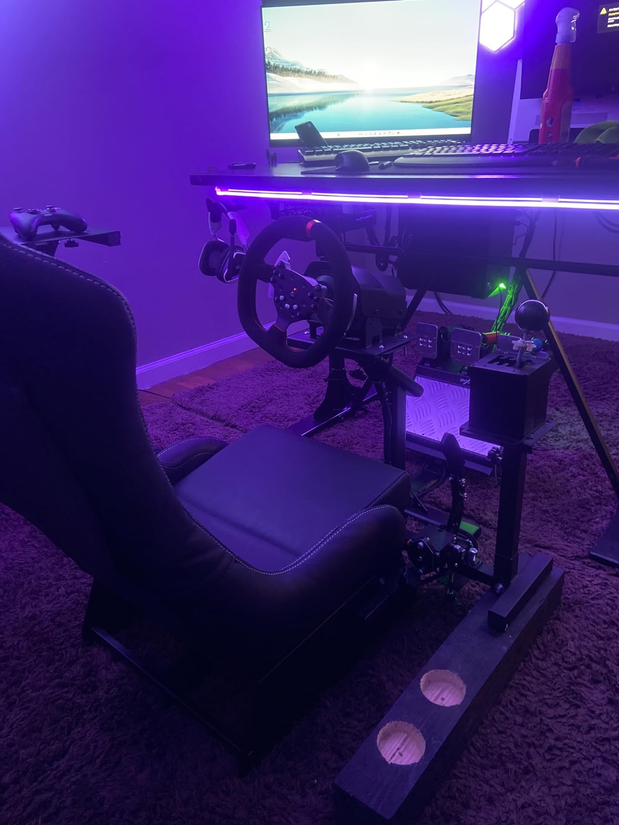 $35/mo - Finance Dshot Racing Wheel Stand with seat Driving Seat Racing ...