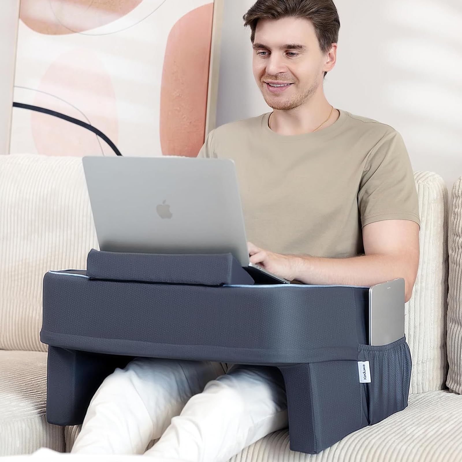 Amazon.com: Keduwa Reading Pillow for Gaming,Lap Desk Pillow for Laptop ...