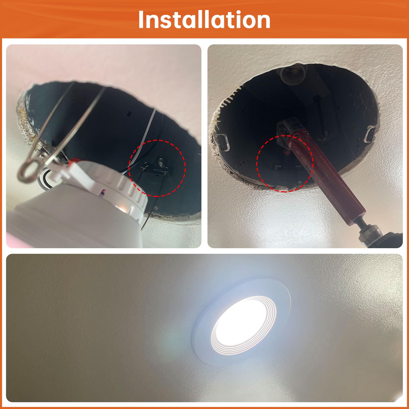 Snapklik.com : 68 PCS Recessed Light Clips For Retrofitting Recessed ...