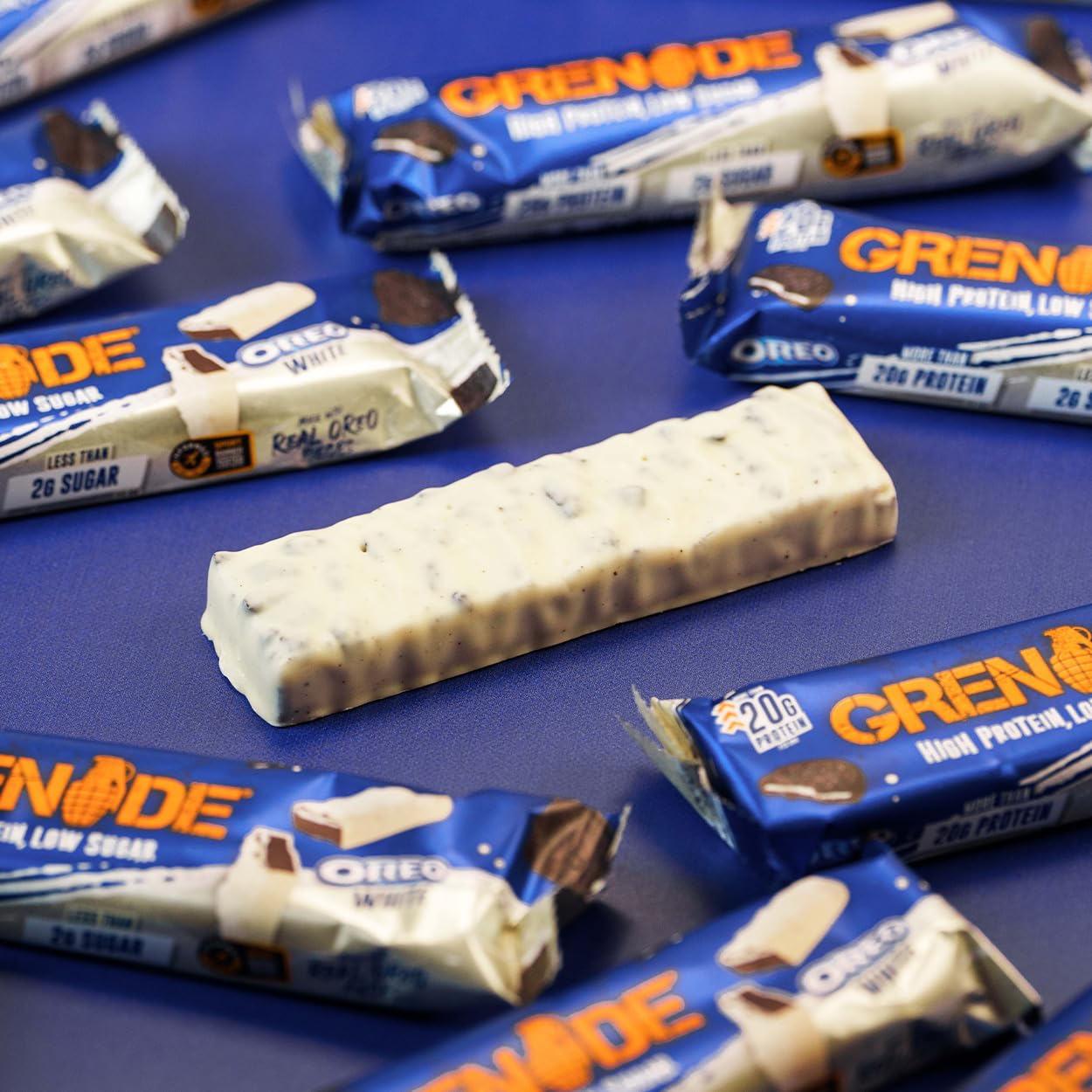 Grenade Barra alta en proteínas, baja en azúcar, 12 x 2.12 oz – Oreo ...