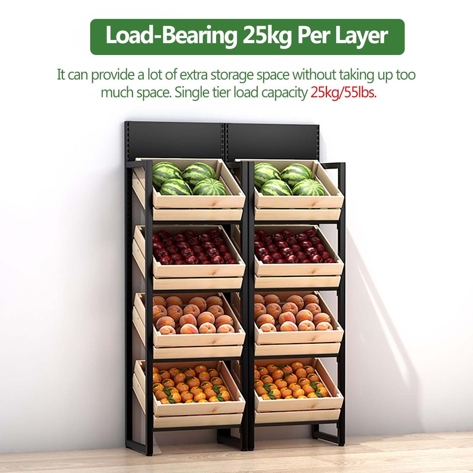 Supermarket Fruit Shelf Display