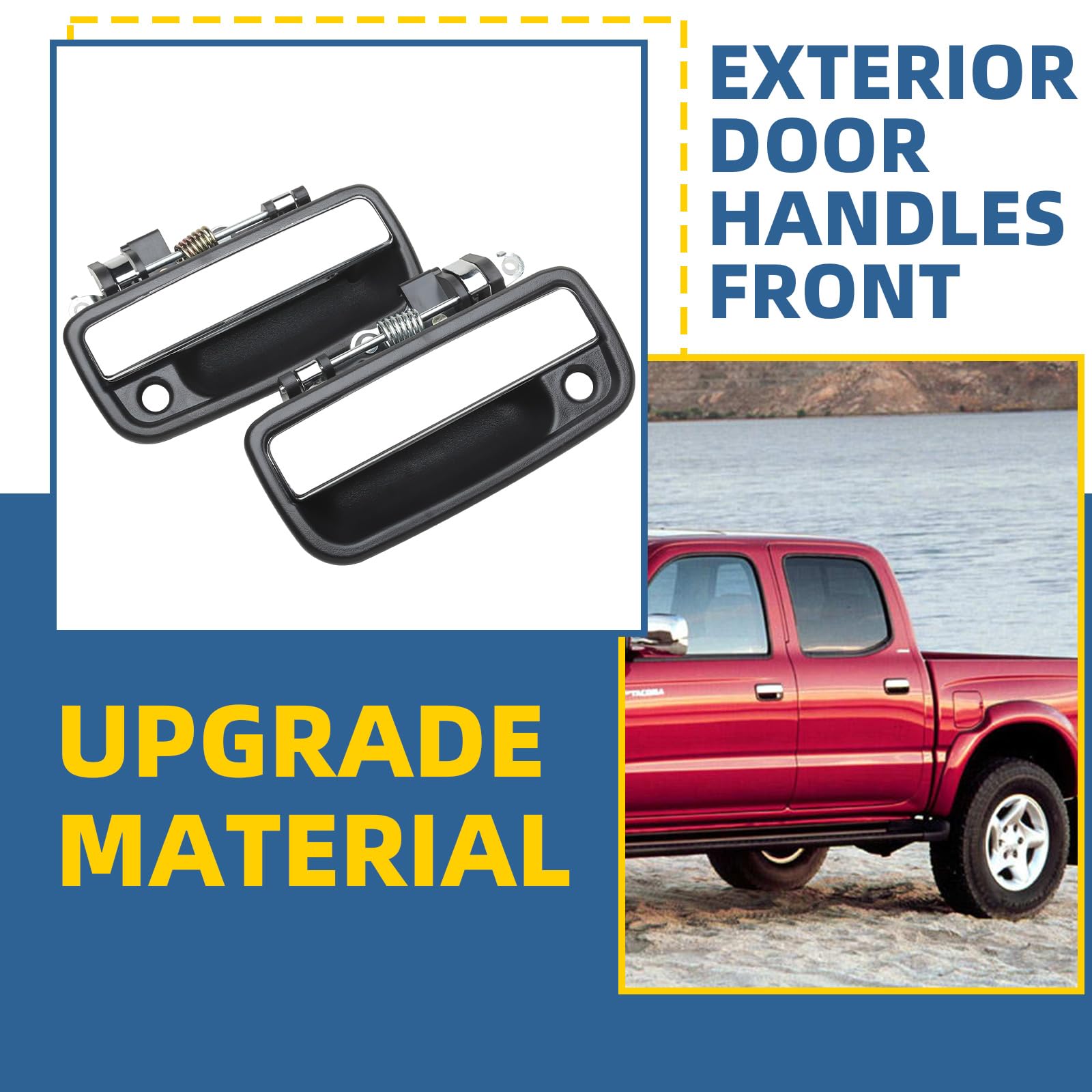 Snapklik.com : MITZONE Exterior Door Handles Front Left & Right Pair