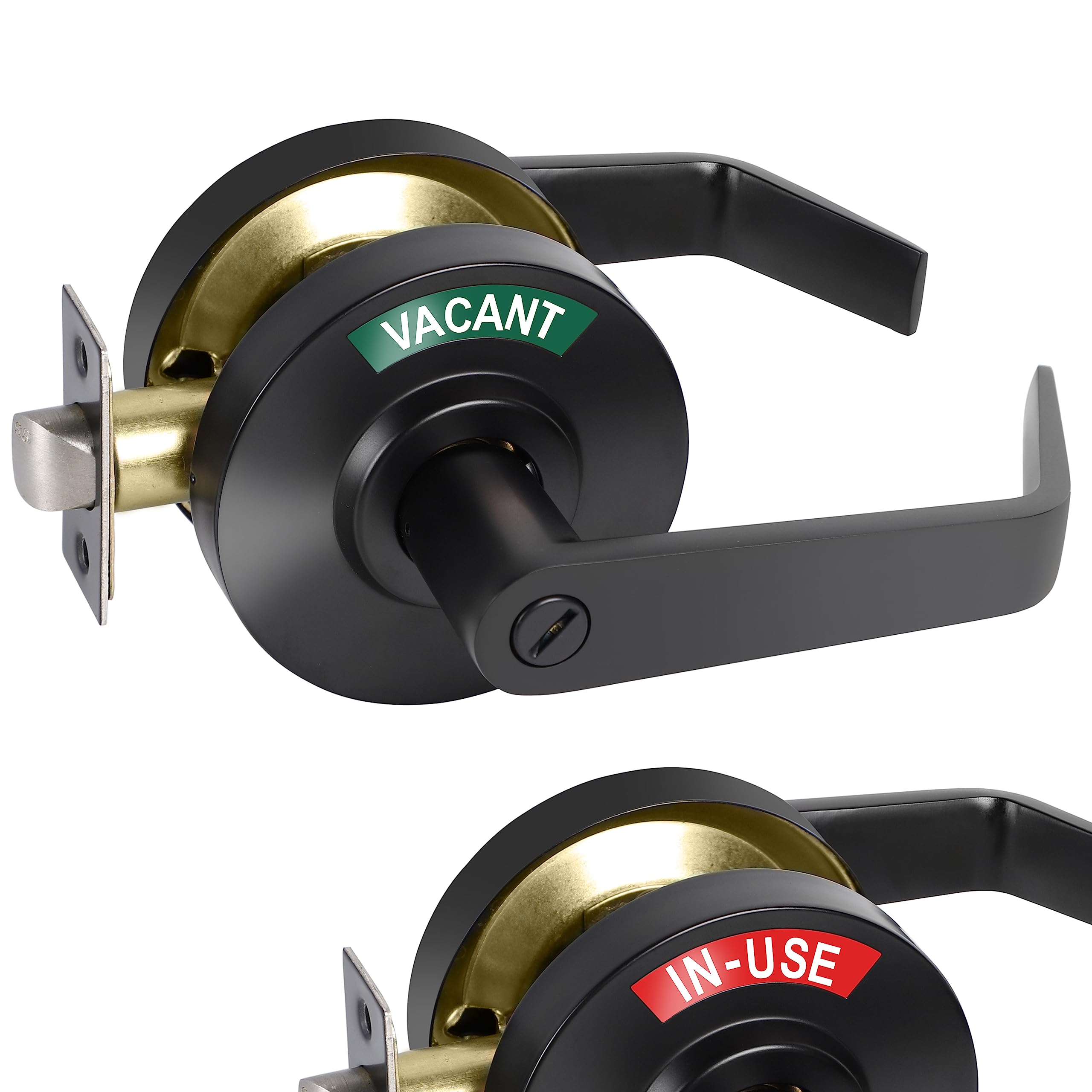 Crystmetal Privacy Indicator Lever Lock, Occupied Door Handle, Inuse or ...