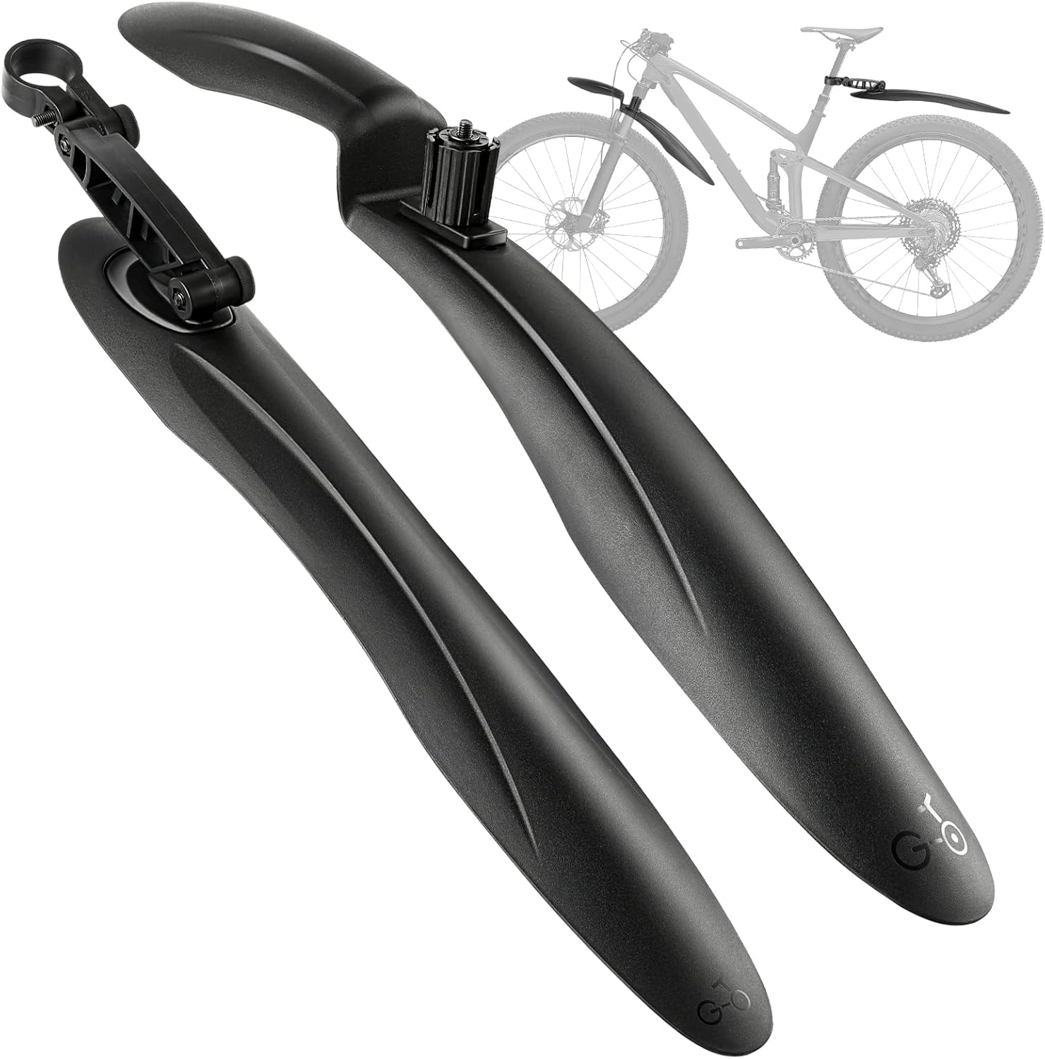 Lintwence Bicycle Mudguard Set for 24-29 Inch Wheels Bicycle Mudguard ...