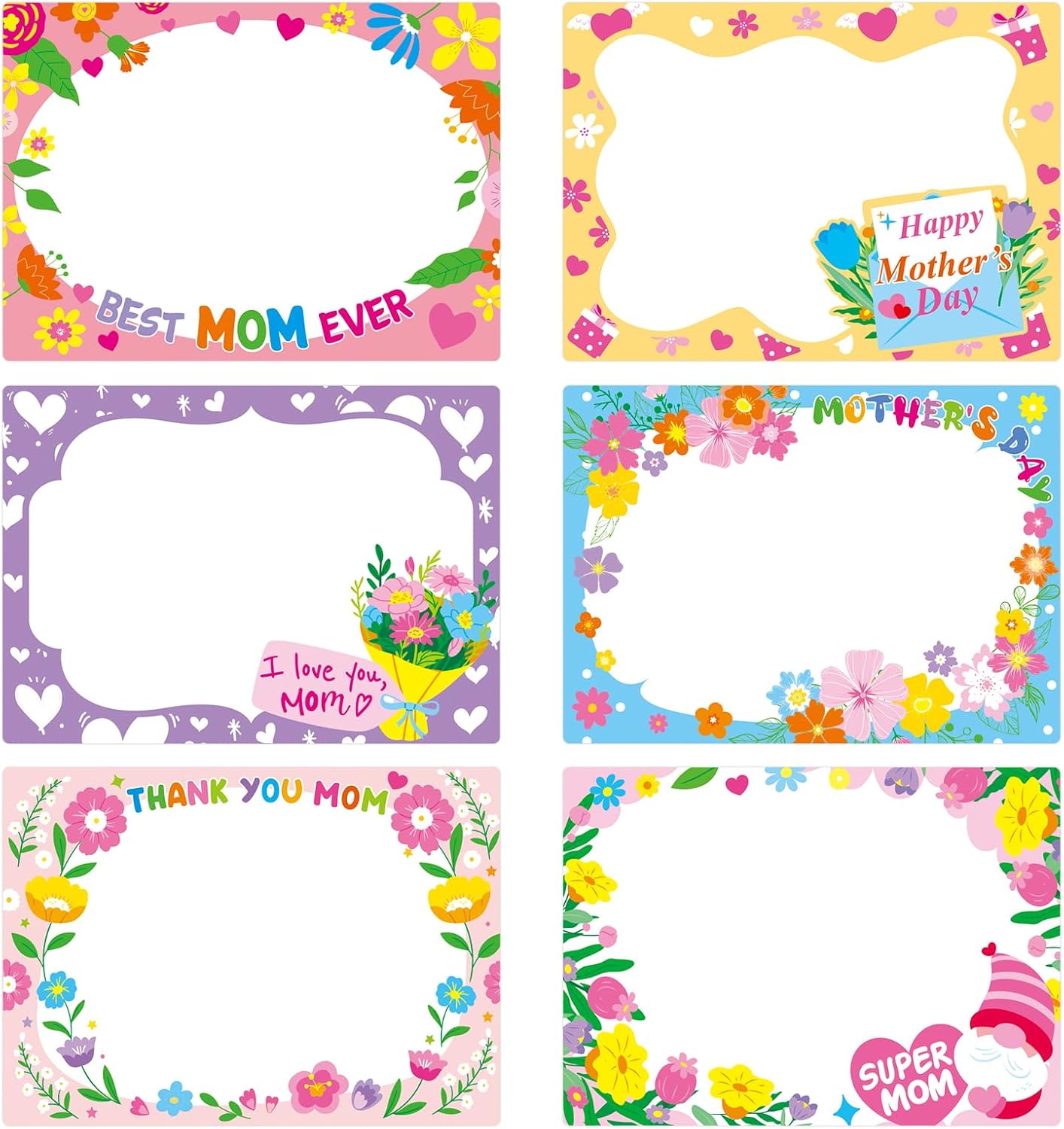 Amazon.com: 180 Pcs Mother's Day Name Tag Stickers Best Mom Gift Tag ...