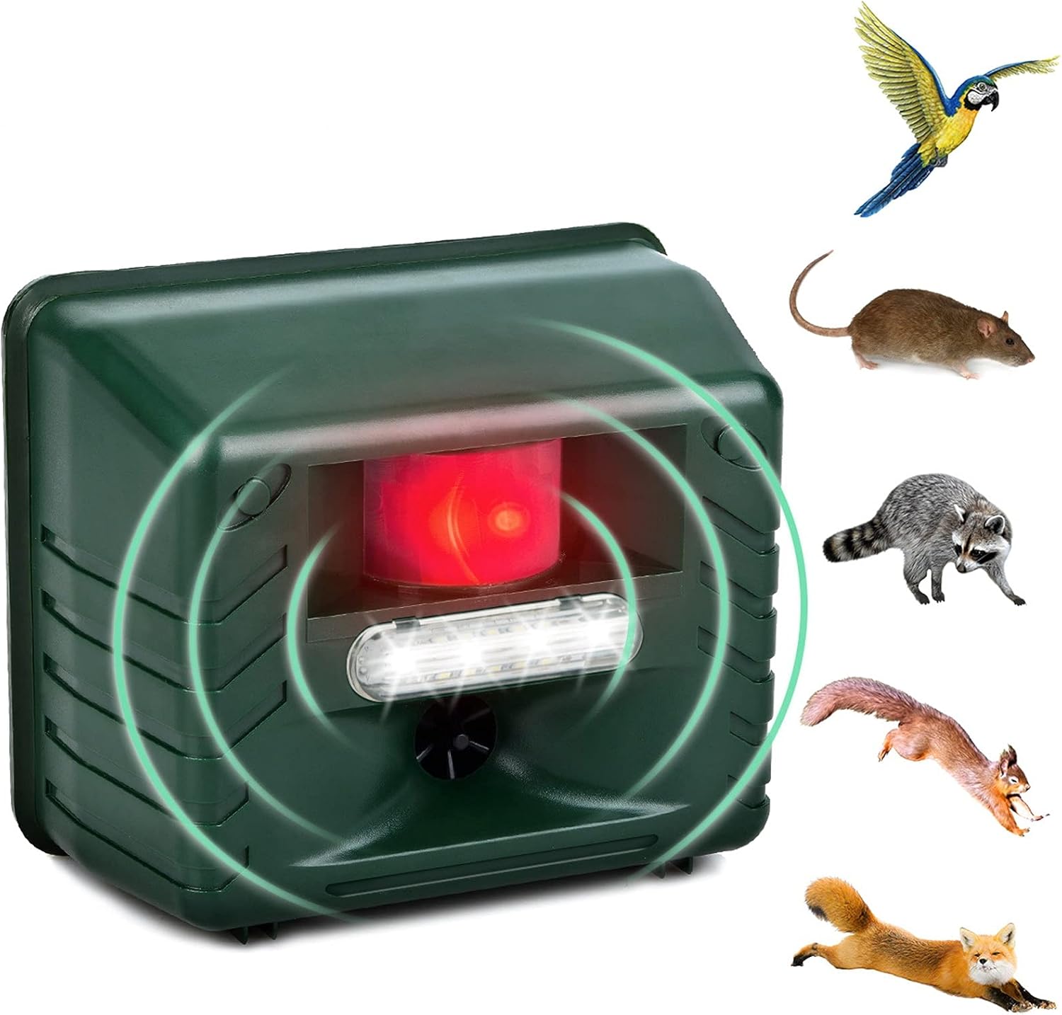 Deterrent Outdoor Deterrent with Flashing Lights Motion Activated with ...