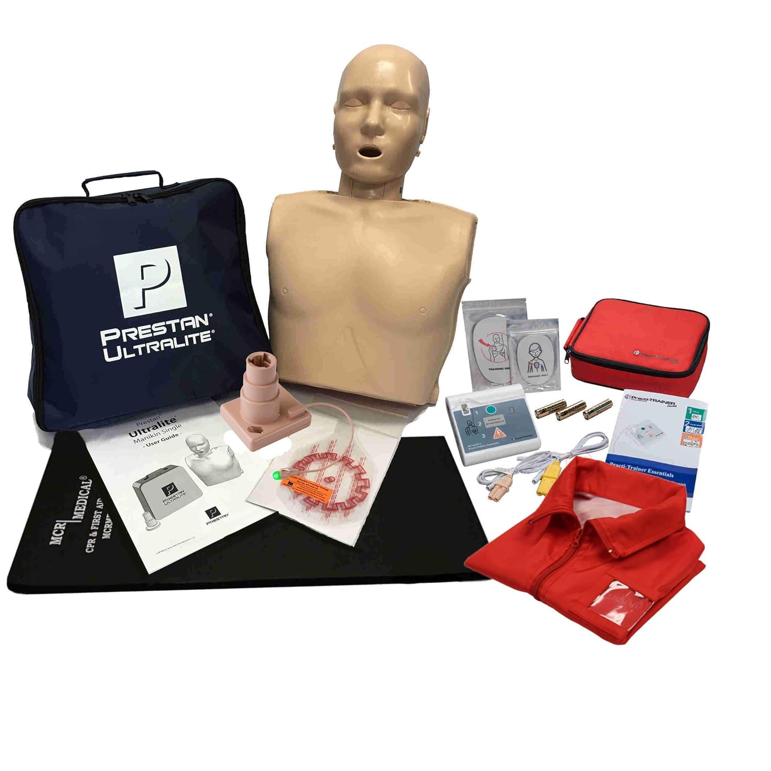 Complete CPR Training Kit with Ultralite Manikin and AED Trainer in ...