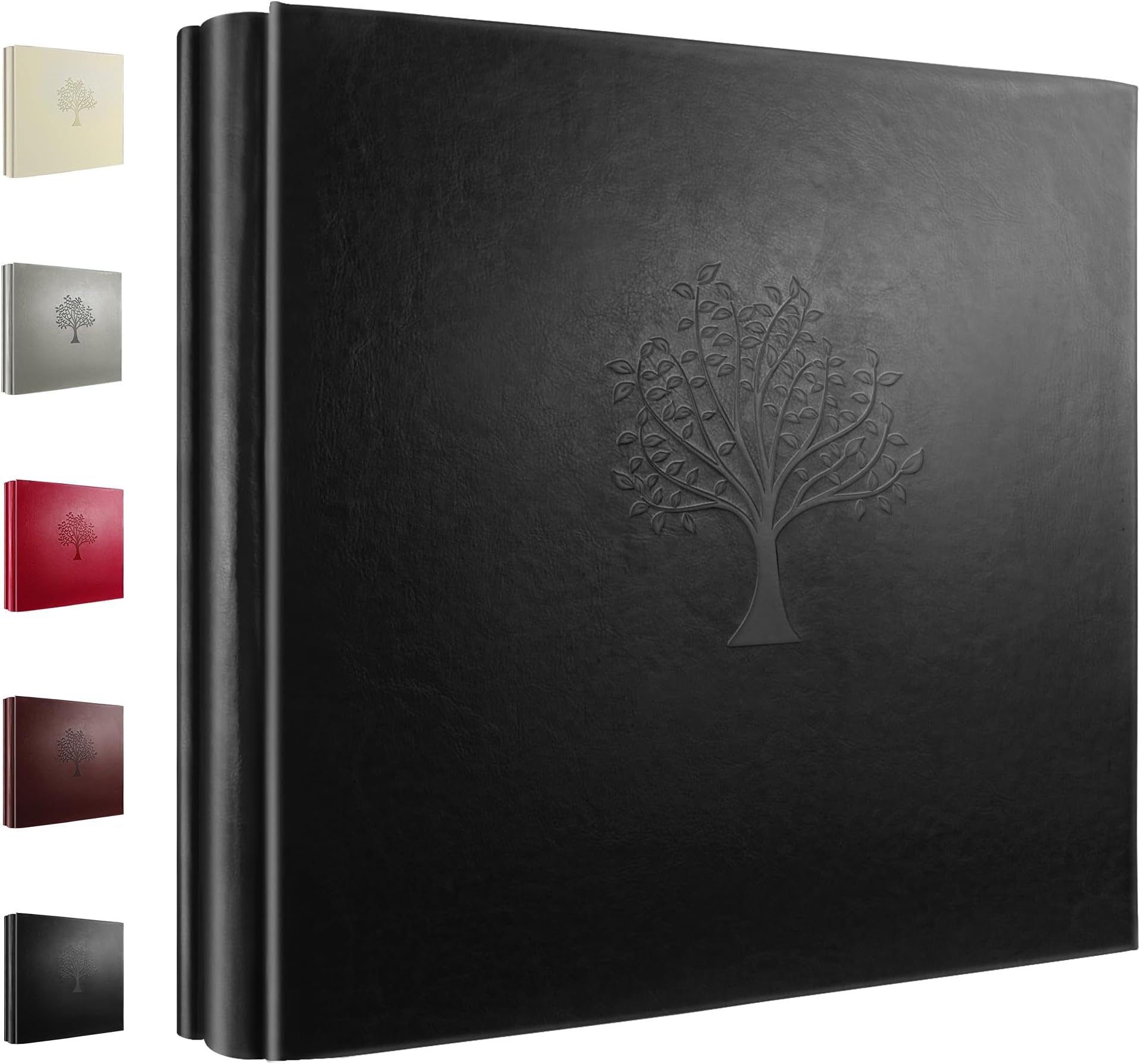 Arpan 3 Self Adhesive Large Photo Albums Padded Leather Style Finish ...