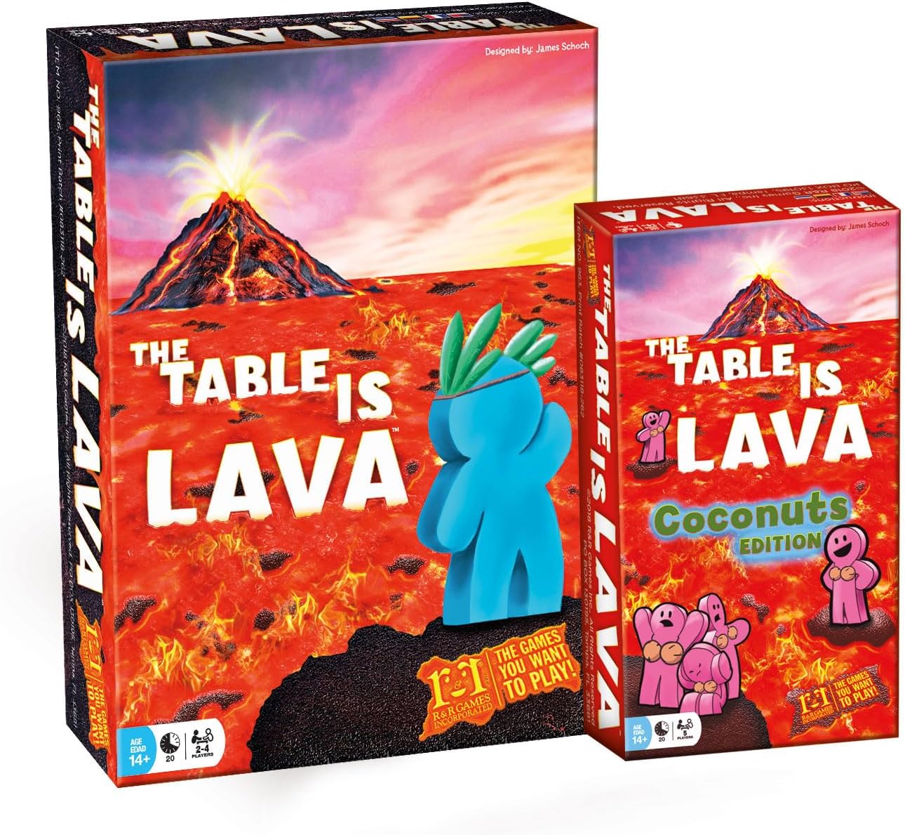 Amazon.com: R&R Games Bundle Pack The Table is Lava Family and Coconuts ...