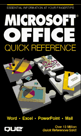 Buy Microsoft Office Quick Reference (Que Quick Reference) Book Online ...