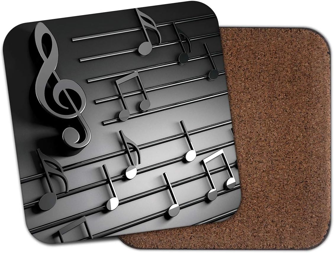 1 x Beautiful Musical Notes Coaster - Music Teacher Student Band Fun ...