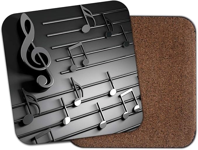 1 x Beautiful Musical Notes Coaster - Music Teacher Student Band Fun ...
