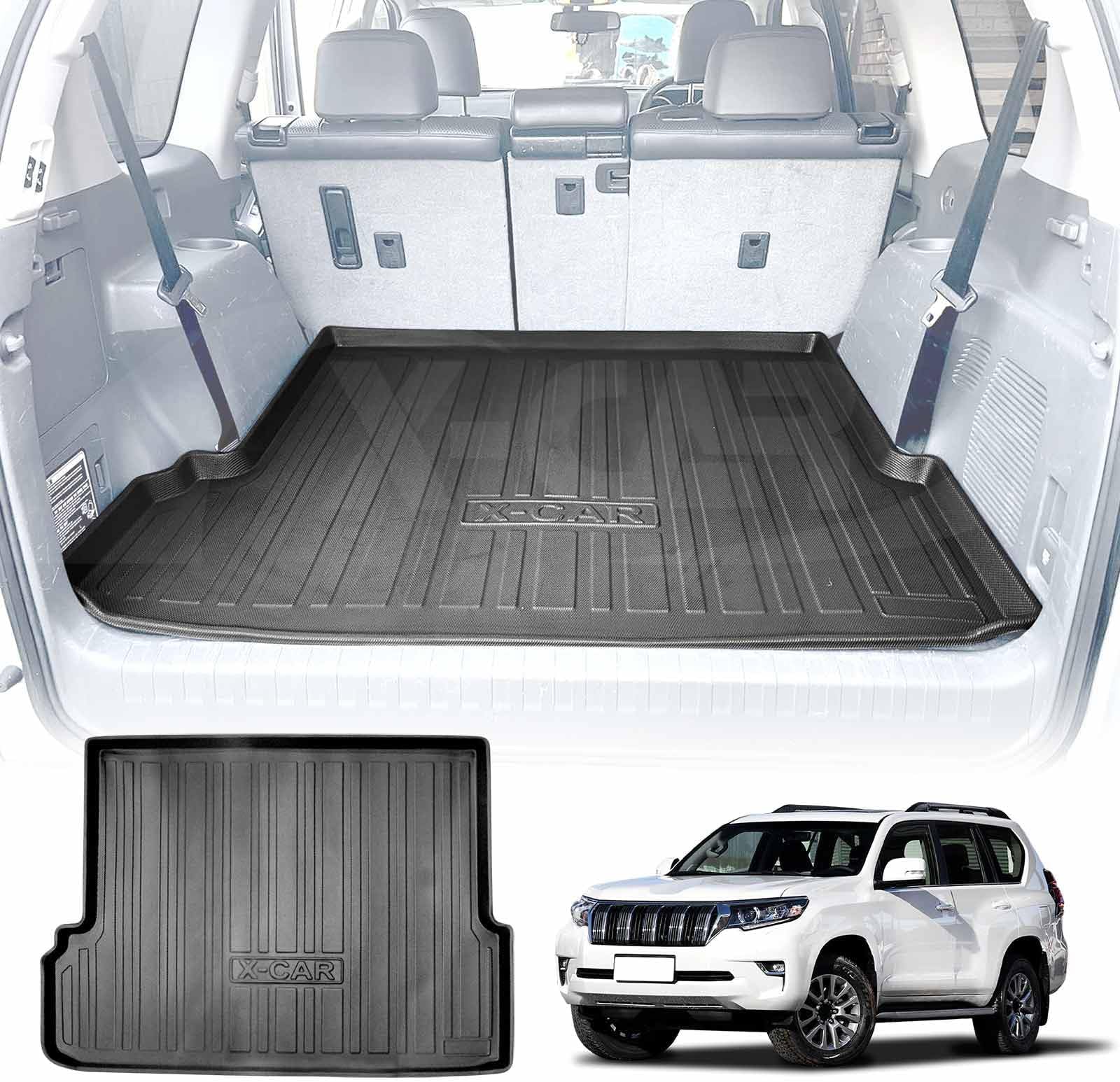 X-CAR Heavy Duty Cargo Rubber Mat Boot Liner compatible with Toyota ...