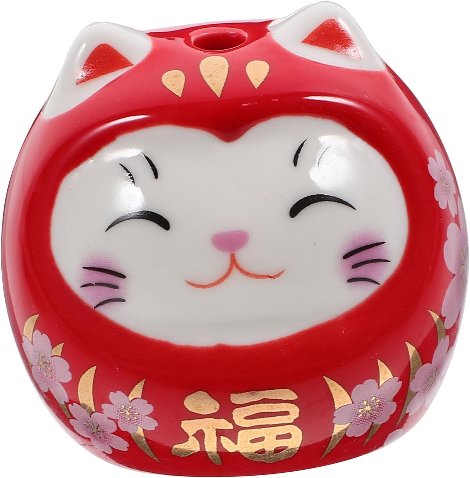 Zerodeko Red Daruma Doll, Small Japanese Daruma, Good Luck Ceramic ...