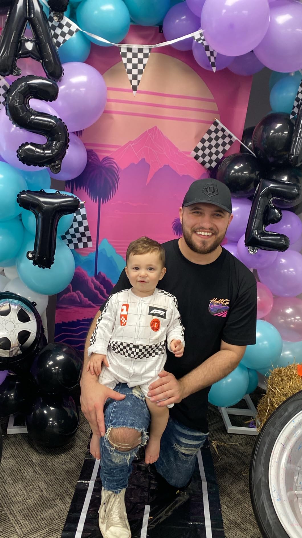 Amazon.com: Fast One 1st Racing Vintage Retro Car Theme Birthday Party ...