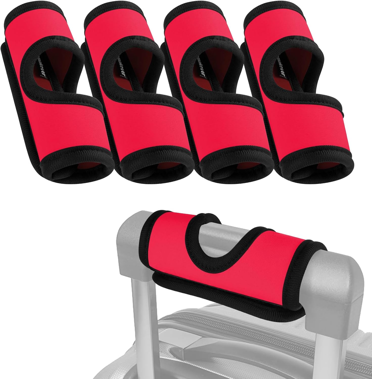 Amazon.com: 5 Pcs Neoprene Luggage Handle Wrap Handle Grip Luggage Tags ...