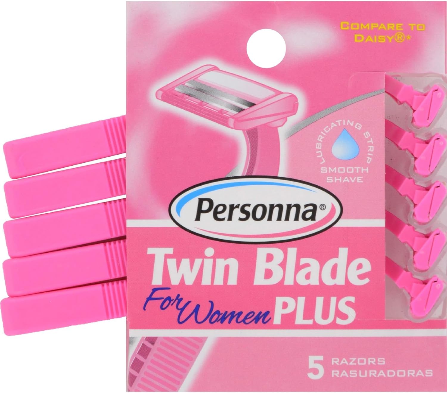 Amazon.com: Personna Twin Blade Plus Disposable Razor with Lubricating ...