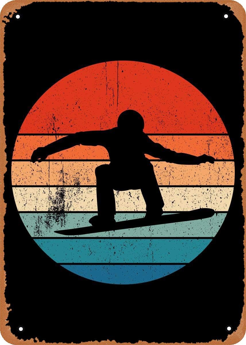Amazon.com: Fanzi Vintage Look Metal Sign - Snowboarding Snowboard ...