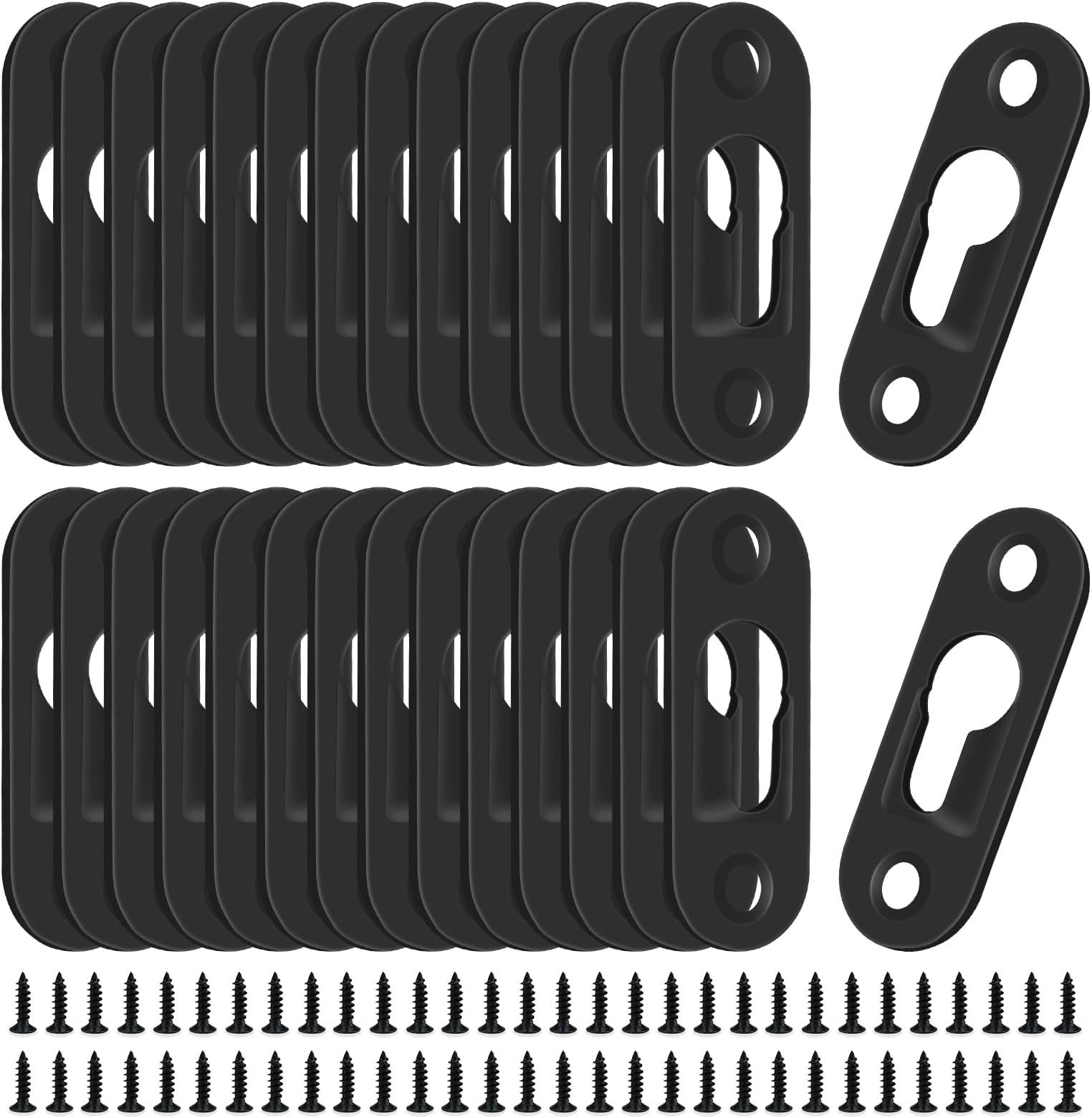 Heavy Duty Keyhole Hangers - Pack of 50 with Screws - Amazon.com