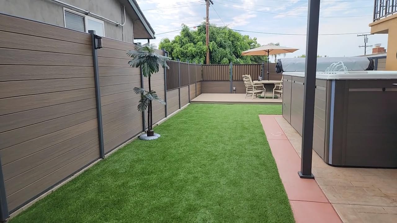 Amazon.com: EP Decking Wood Grain Composite Fencing, 6' x 6' Kit (3in ...