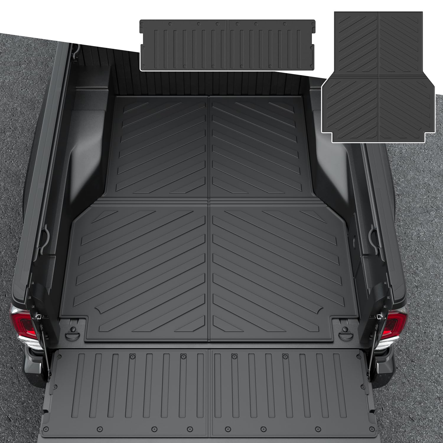 Snapklik.com : Powoq 5FT Truck Bed Mat Tailgate Mat Compatible
