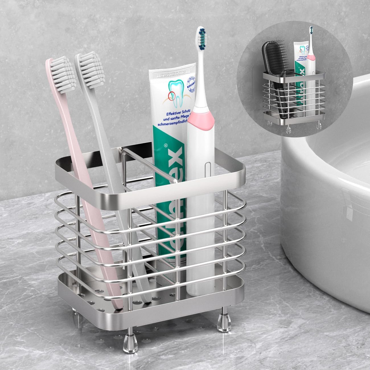 Amazon.com: HBlife Large Electric Toothbrush Holder for Bathroom ...
