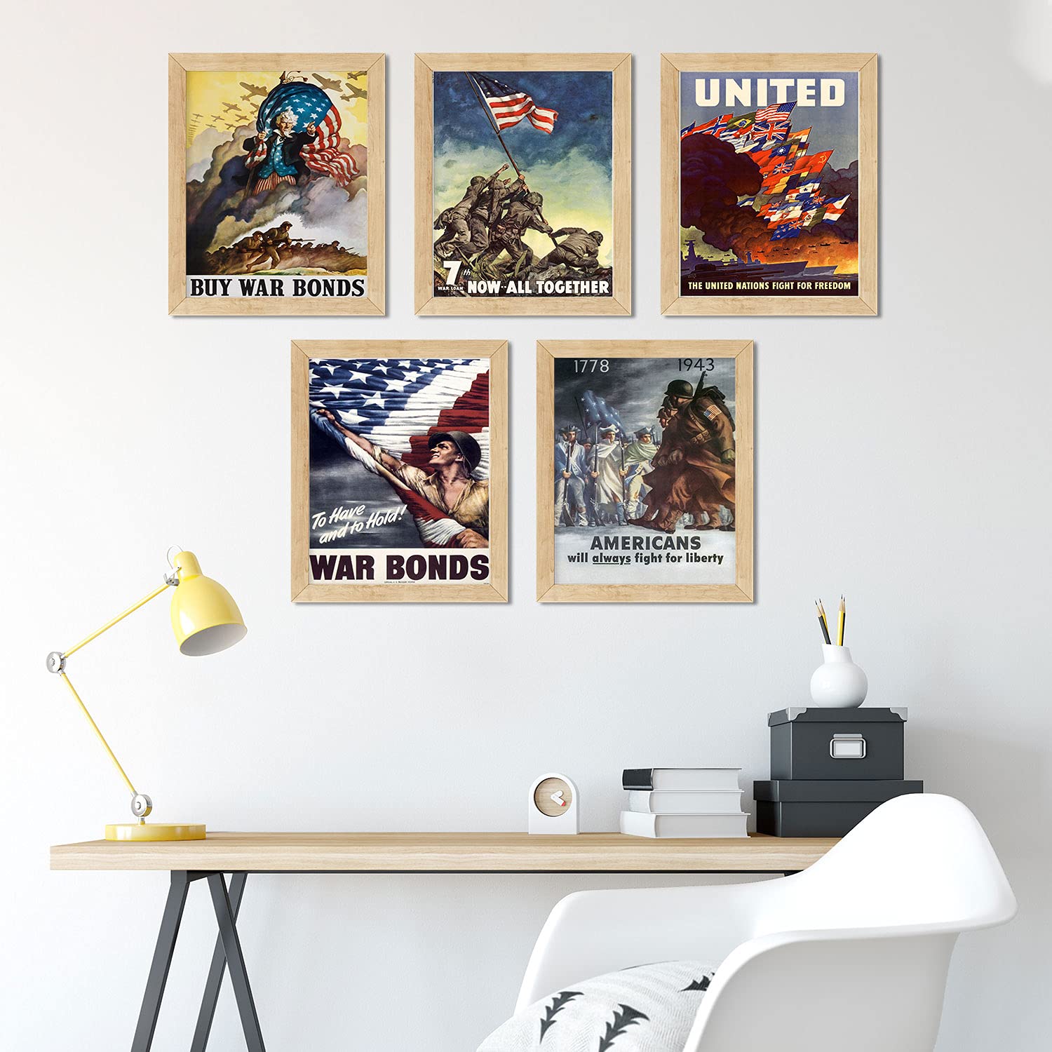 WW2 Poster, WW2 Propaganda Poster, WWII Poster, Set of 5 Military Decor ...