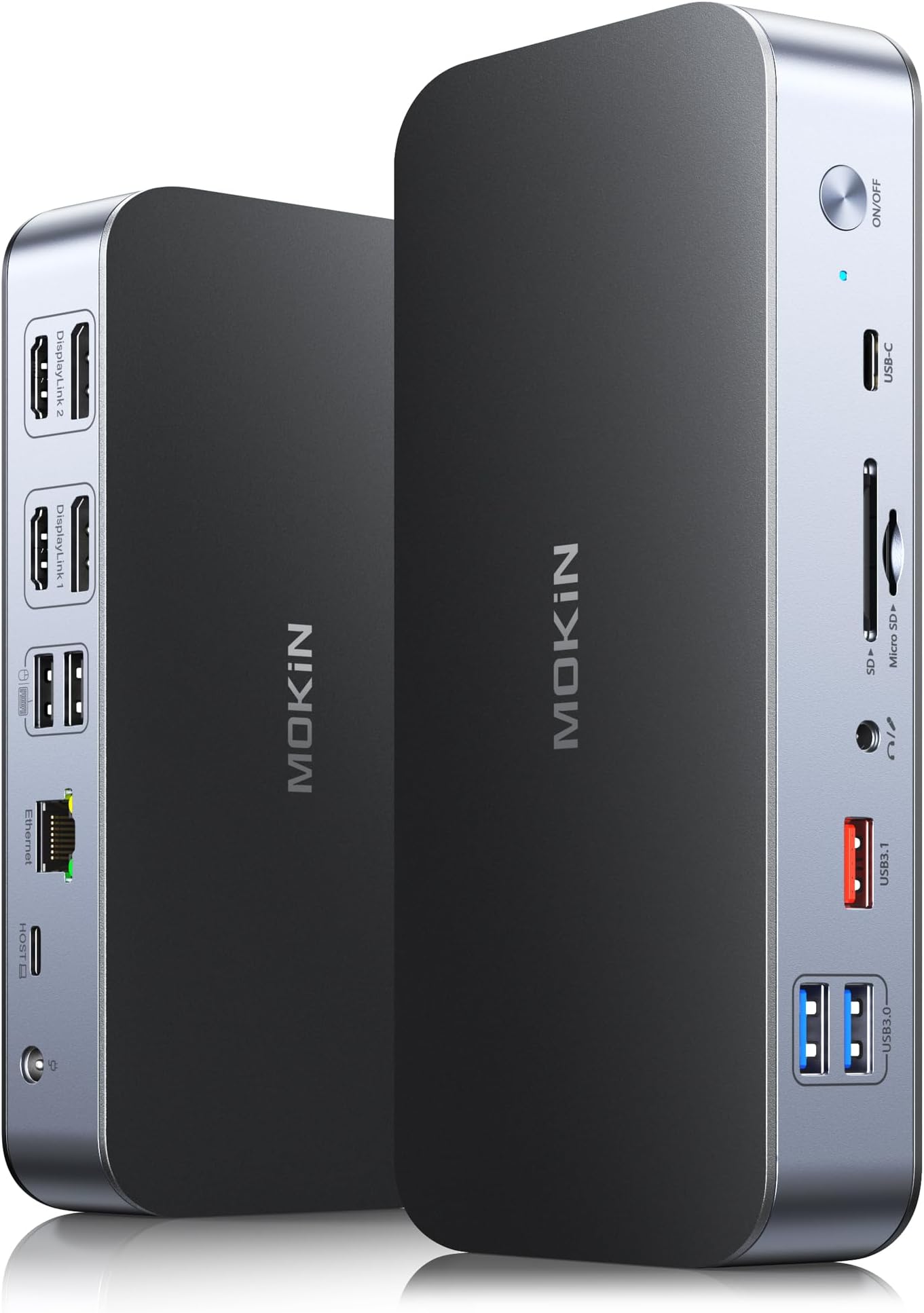 Amazon.com: Dual HDMI Docking Station 3 Monitor,USB C Laptop Docking ...