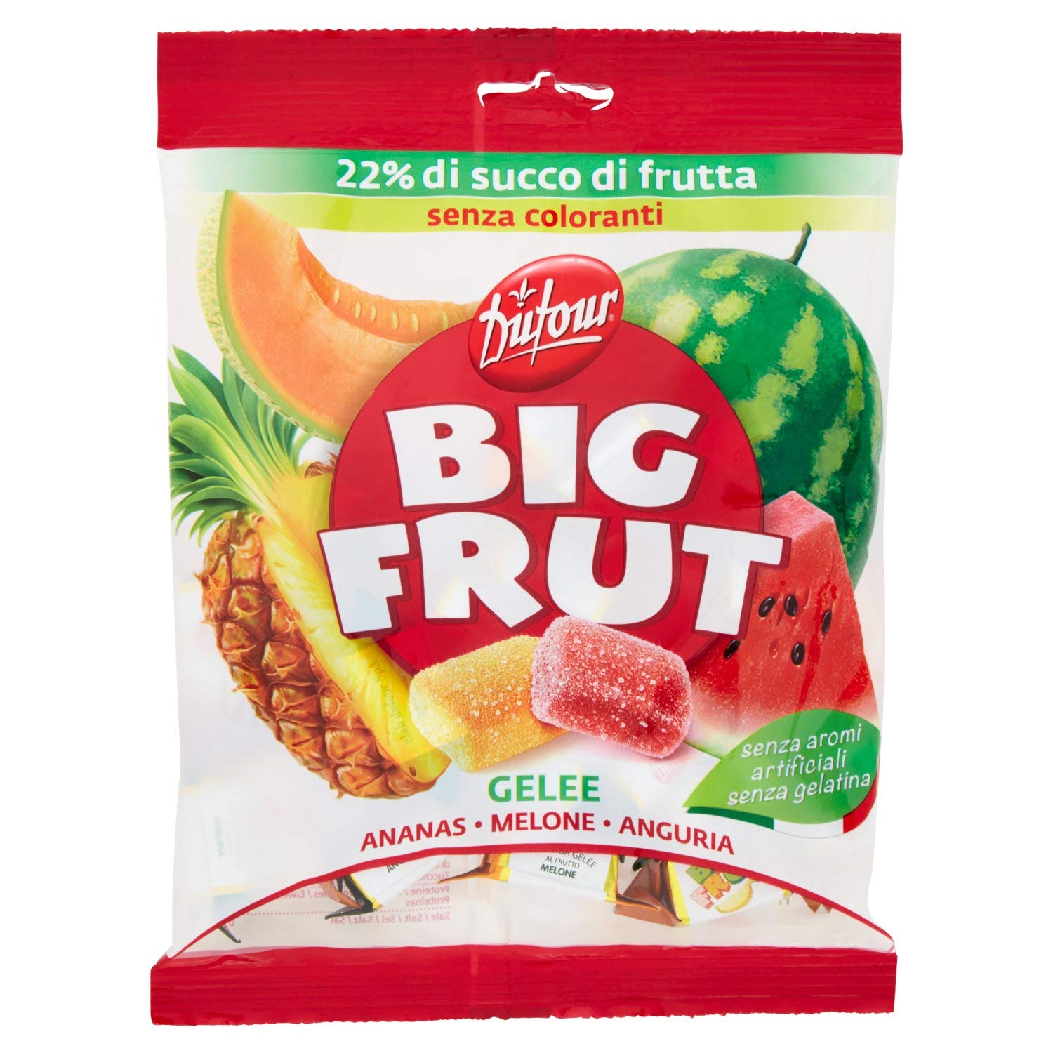 Buy Dufour Big Frut Summer Fruit Jellies (6.35oz Bag) Online at ...