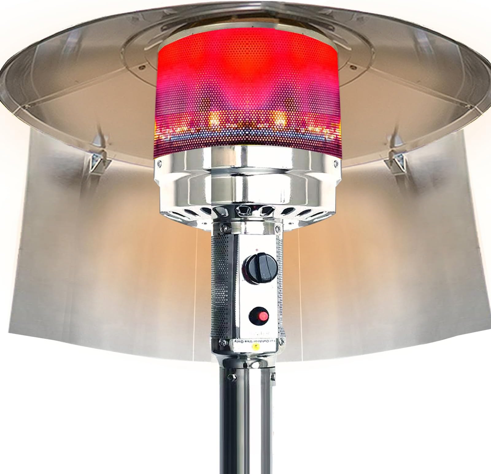 Amazon.com: Patio Heater Reflector Shield, Heat Focusing Reflector for ...
