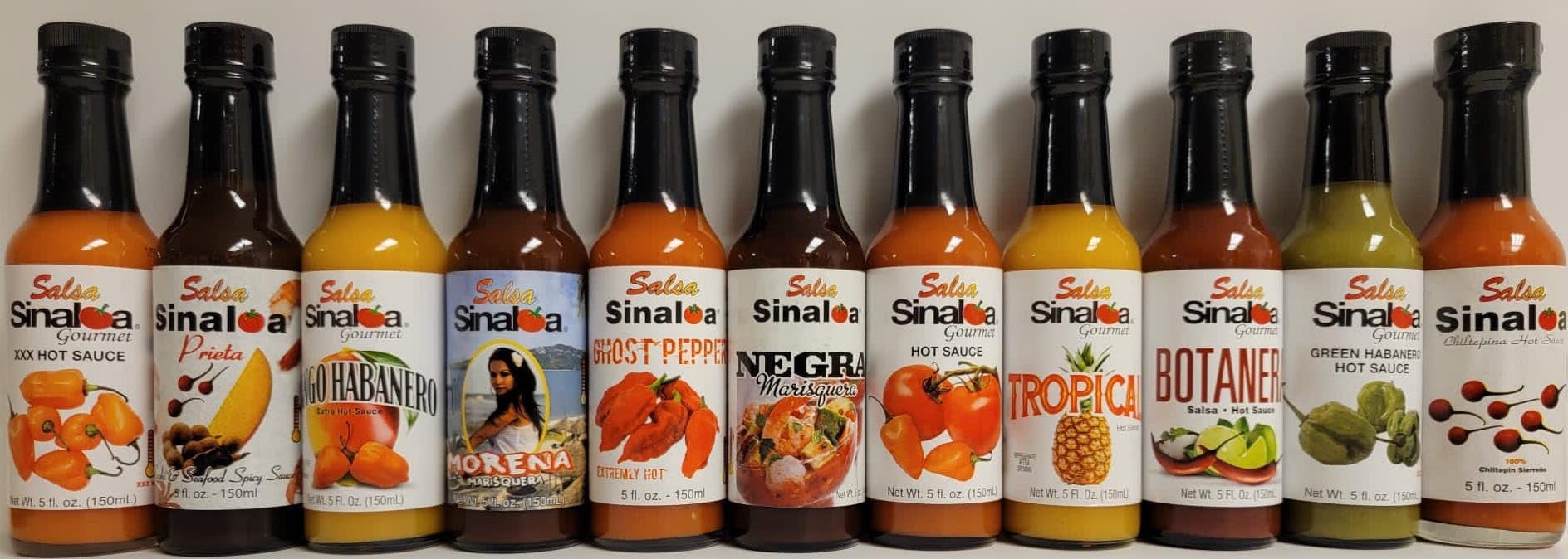 Amazon.com : Salsa Sinaloa Variety 11 Pack 1 ea. flavor 5oz bottle ...