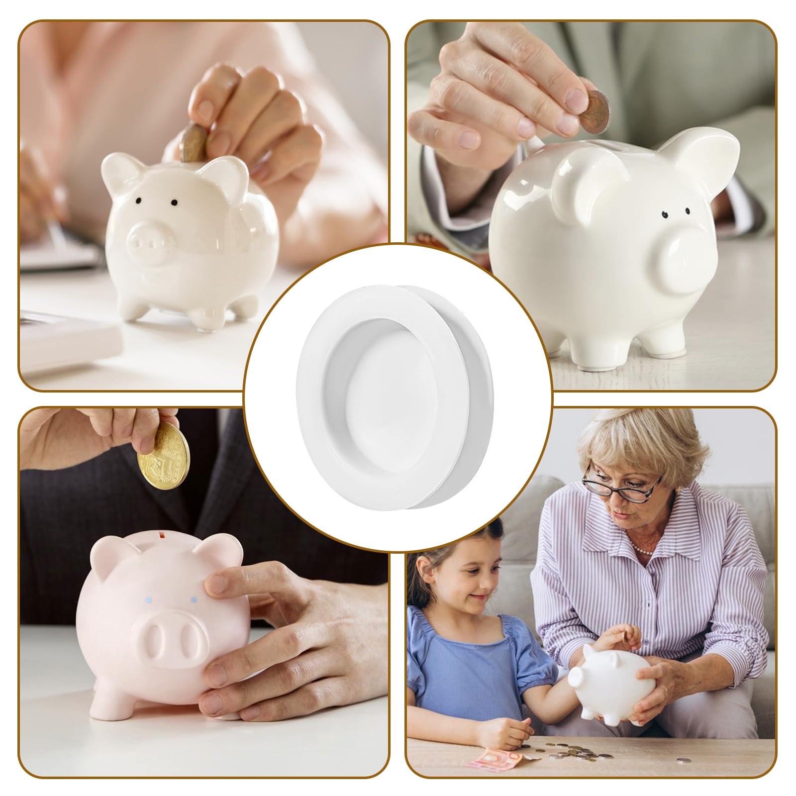 Schylling Rubber Piggy Bank 20 PCS Piggy Bank Stoppers 5 Sizes | Rubber ...