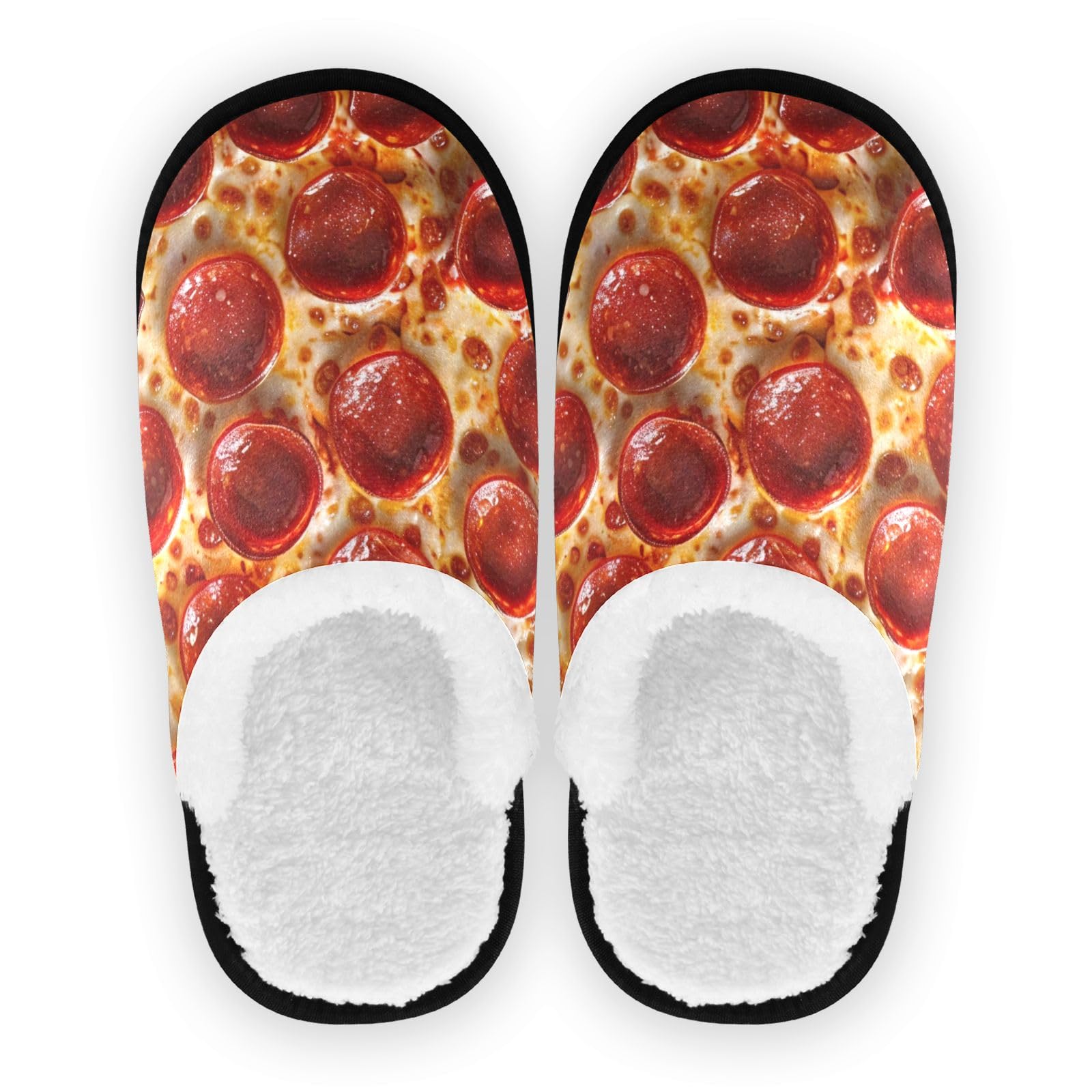 Amazon.com: Pizza Pepperoni Lightweight Indoor Slipper, Guest Slippers ...
